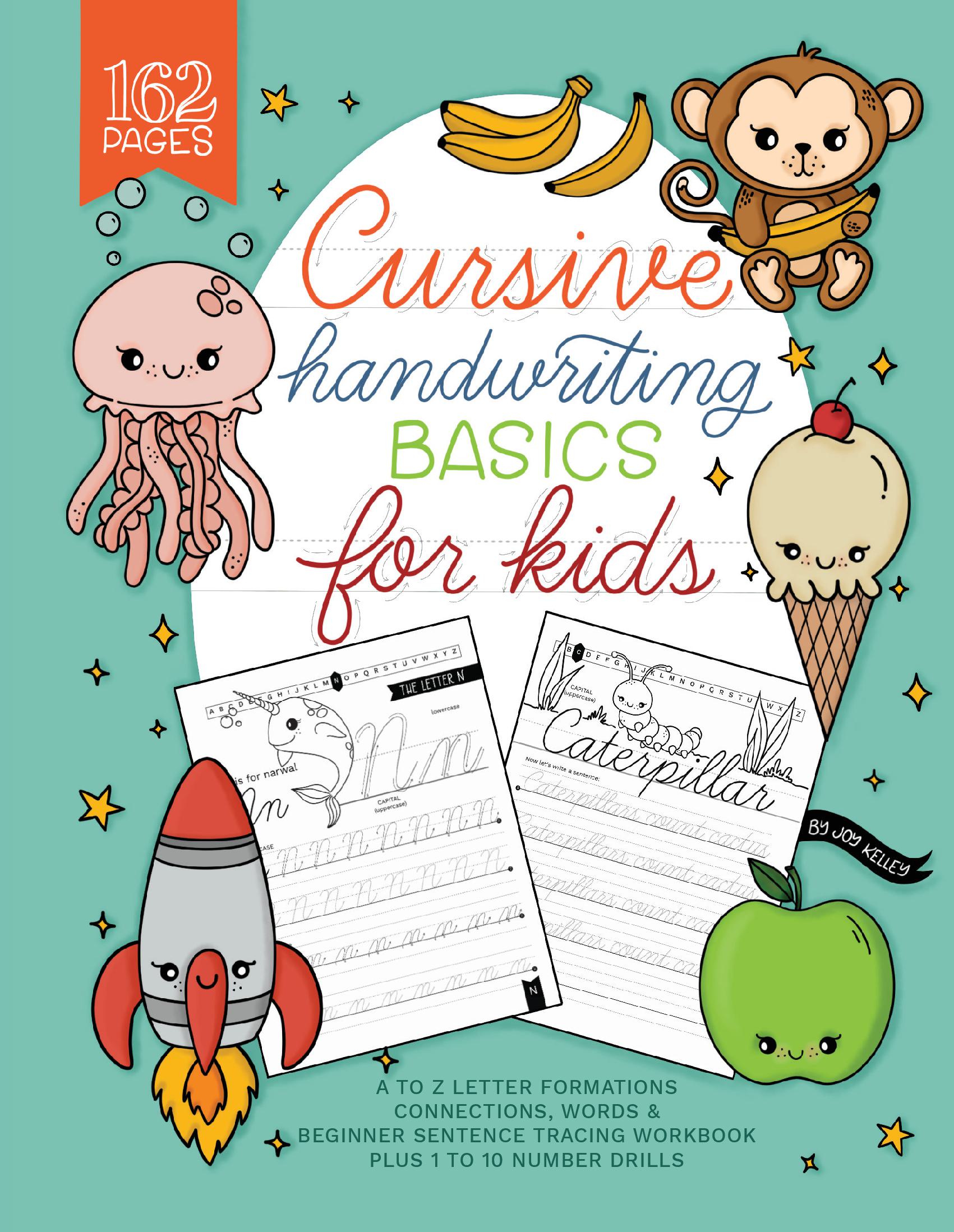 Cursive Handwriting Basics for Kids - A to Z Letter Formation, Connect